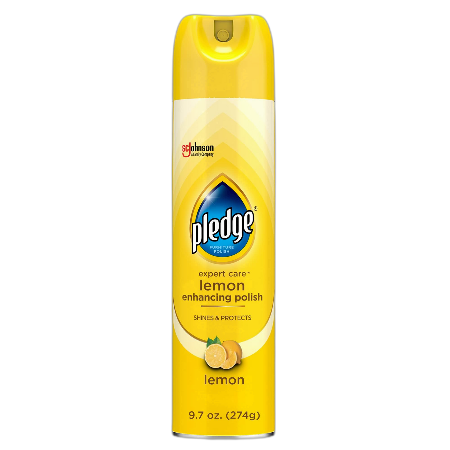 Pledge Enhancing Polish, Furniture & Wood Spray, Lemon Scent, 9.7oz ...