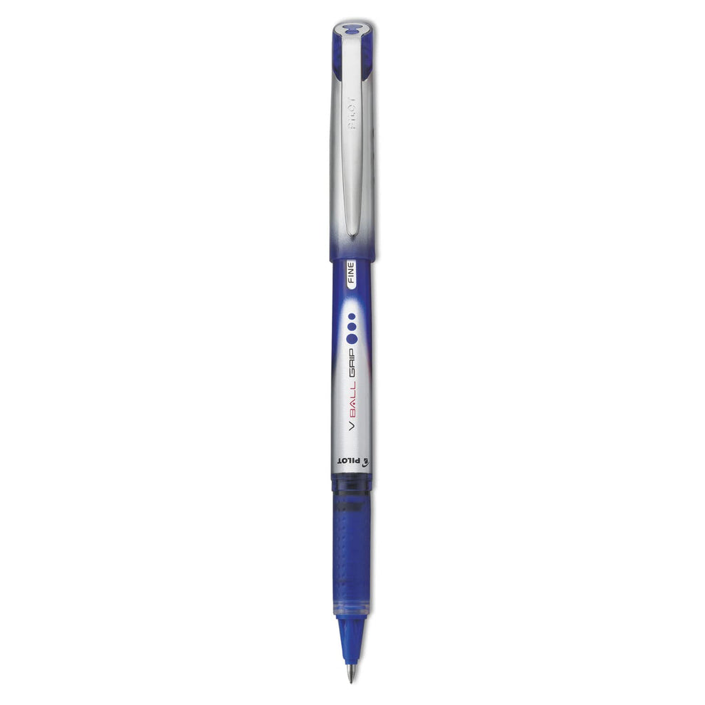 PILOT VBall Grip Liquid Ink Rolling Ball Stick Pens, Fine Point, Blue ...