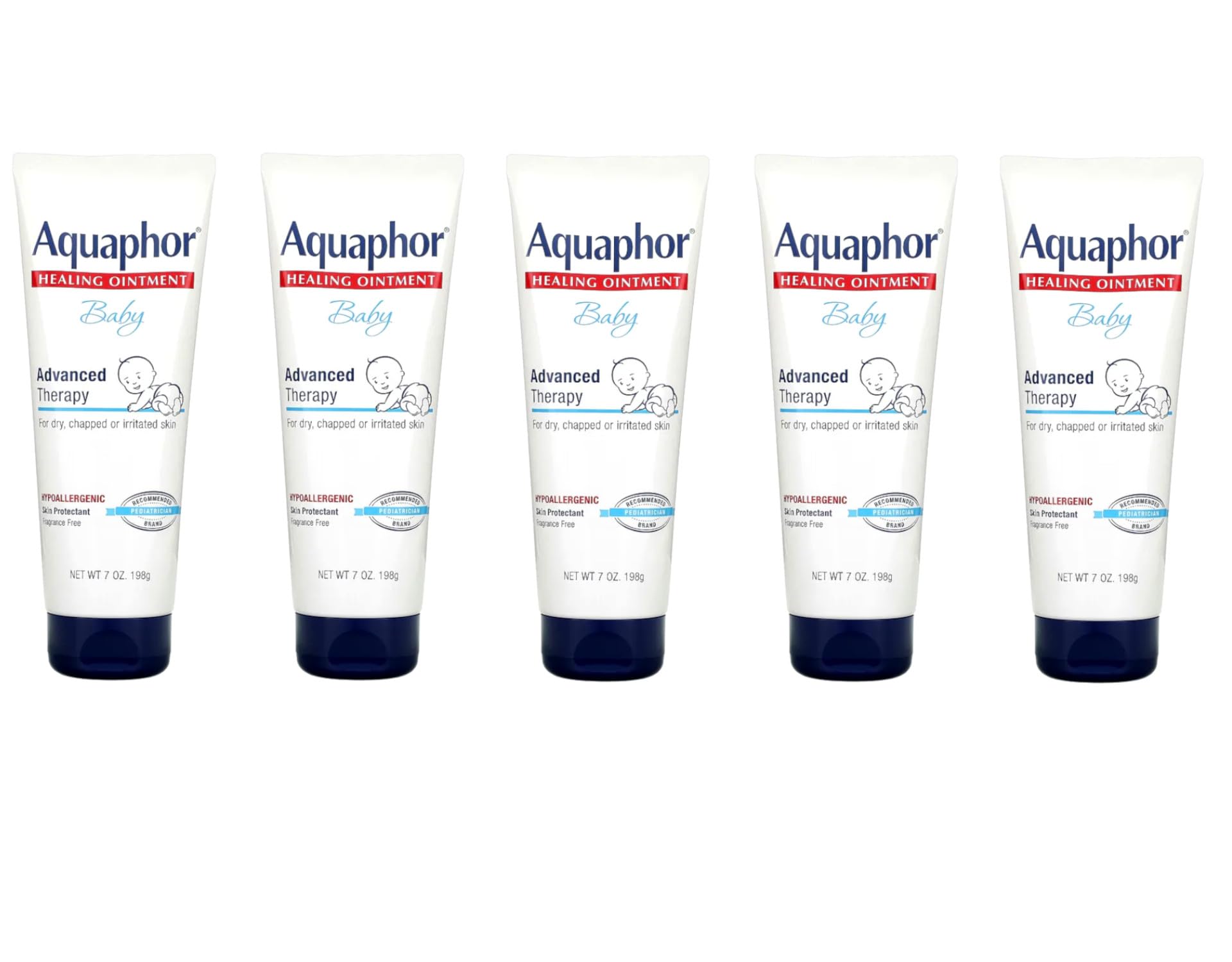 Aquaphor Baby Healing Ointment, Diaper Rash and Dry Skin Protectant, 7 ...